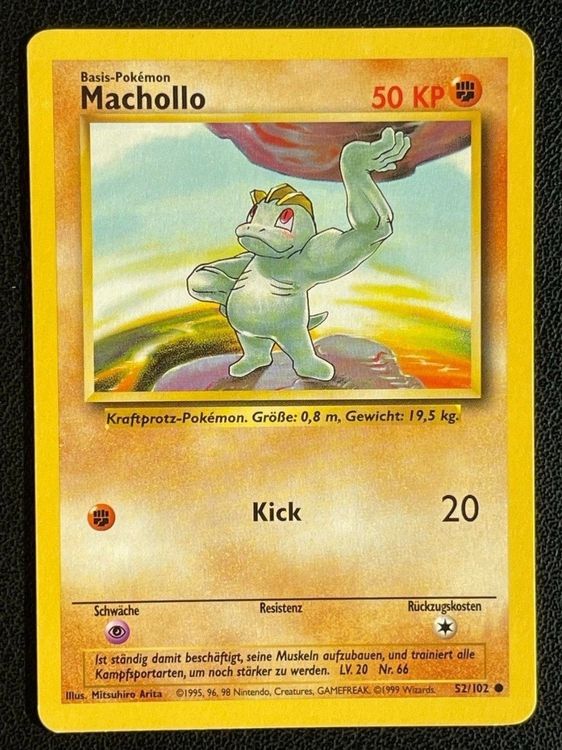 Machollo 52/102 Pokémon Base Set (Neu (gemäss Beschreibung)) in Uster ...