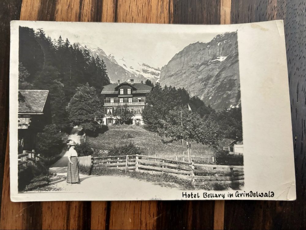 Historische AK, Hotel Bellary in Grindelwald 1913 (Gebraucht) in ...