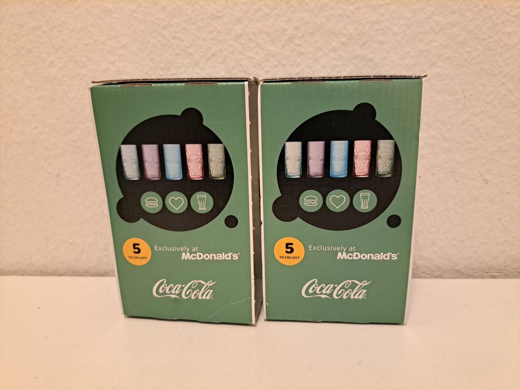 Coca-Cola Glas 2025 McDonald's, Sammlerstücke, 2 Stück (Neu und ...