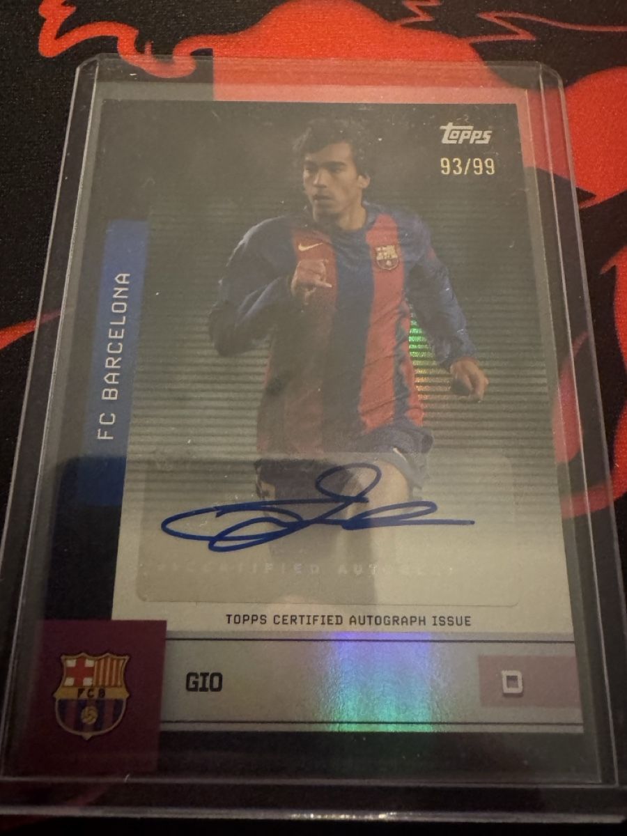 FC Barcelona Topps Autogramm Karte GIO 93/99 - Rarität (Neu (gemäss ...
