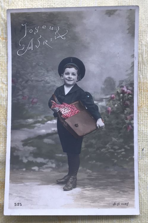 ANTIKE ANSICHTSKARTE KNABE FRANKREICH | Kaufen auf Ricardo