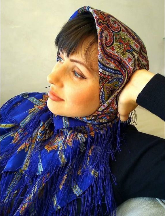 Magnifique châle /foulard vintage, laine 100%, franges (Neuf avec ...
