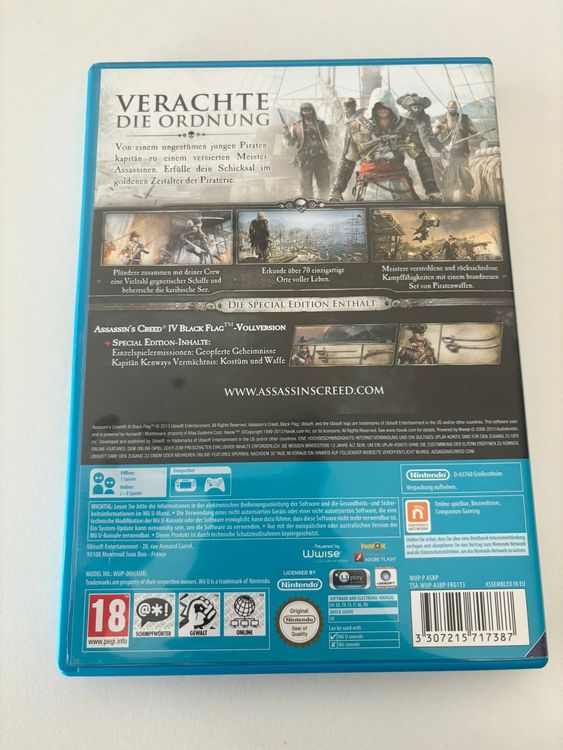 Assassin's Creed 4 Black Flag (Special Edition) (Wii U) (Gebraucht) in Herisau für CHF 15 – mit ...