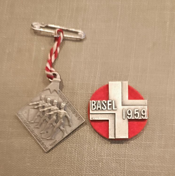 Turnkreuze Eidg. Turnfest 1959 Basel (Gebraucht) in Grenchen für CHF 1 – mit Lieferung auf ...