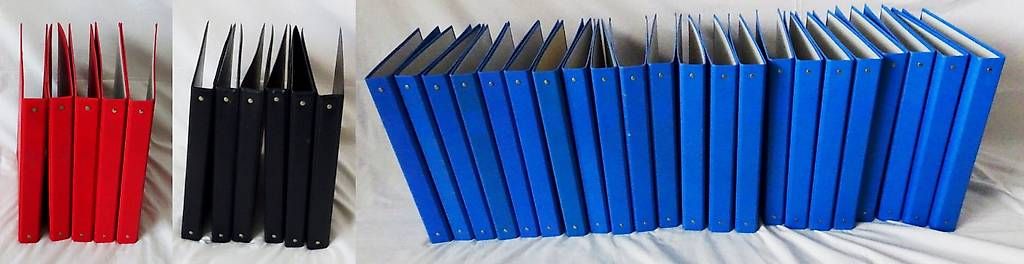 33 Ordner 4 cm A4 hoch, 4-fach-Lochung - einzeln - zusammen (Gebraucht ...