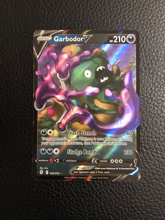 Evolving Skies Garbodor V 100/203 NM Ab 1 (Gebraucht) in Paradiso für ...