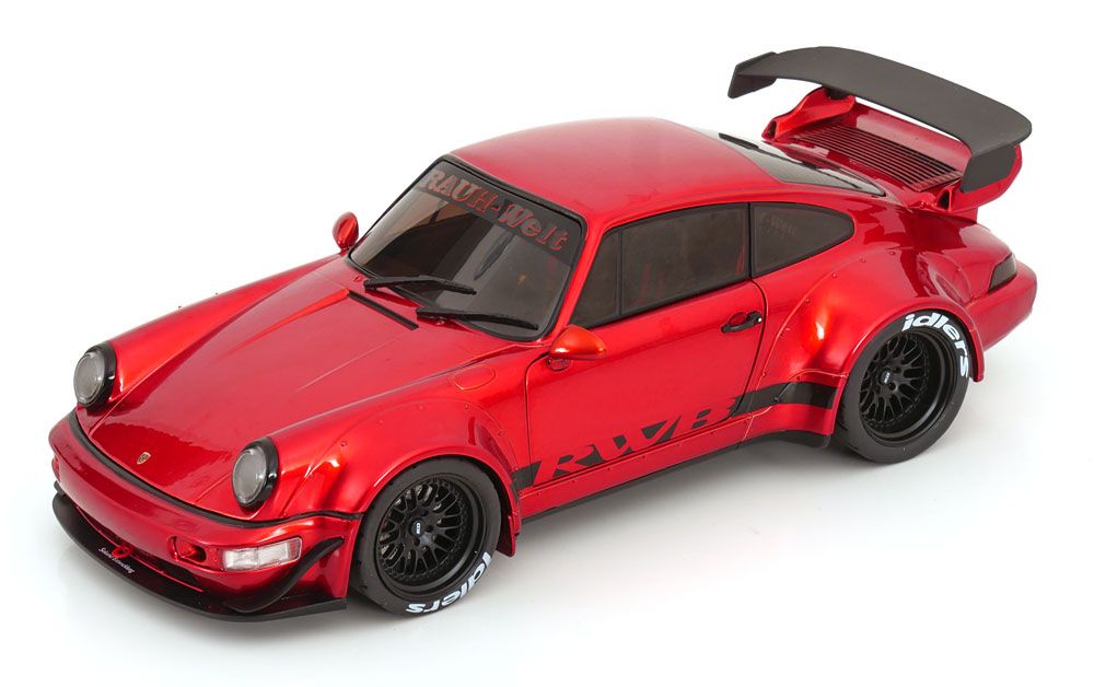 PORSCHE 911 RWB BODY KIT ROTMETALLIC 1:18 SOLIDO (Neu und ...