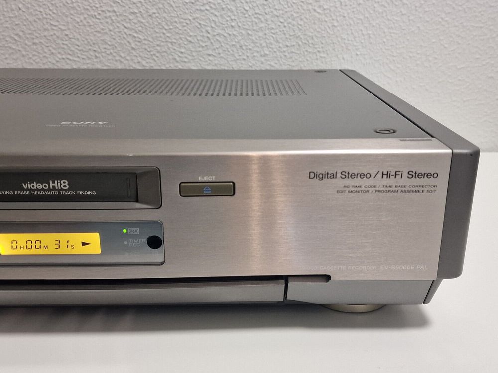 Sony EV-S9000 Video8 Stereo Recorder Highend Gerät Revidiert | Kaufen ...