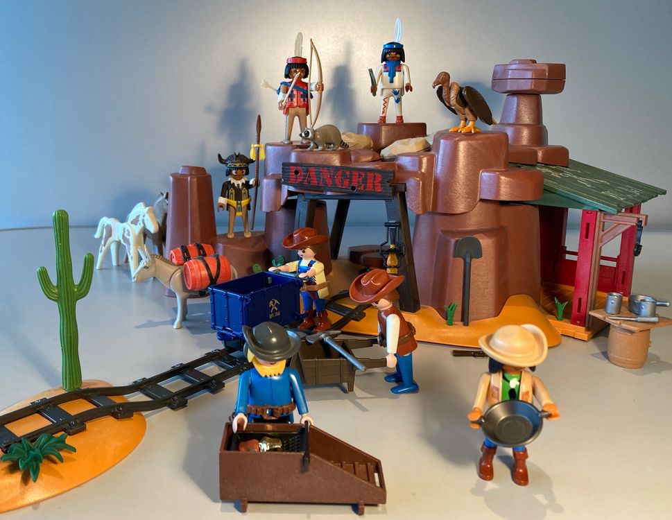Playmobil, Western Goldmine mit Indianerüberfall | Kaufen auf Ricardo