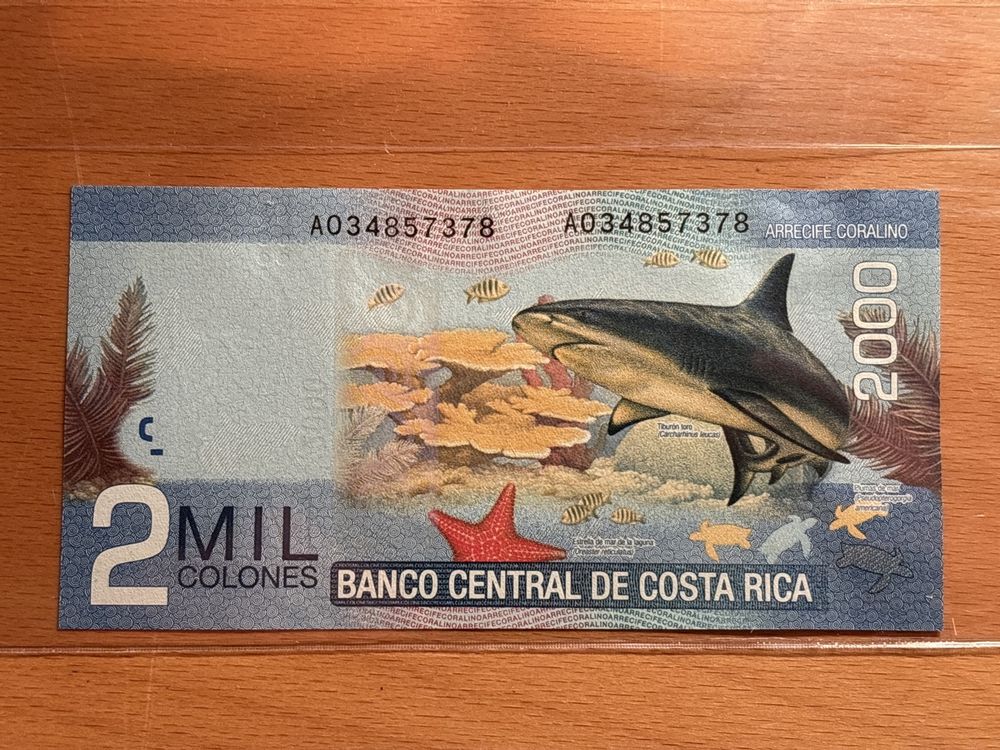 Costa Rica 2000 Colones 2009 Banknote neu unc (Neu und originalverpackt ...