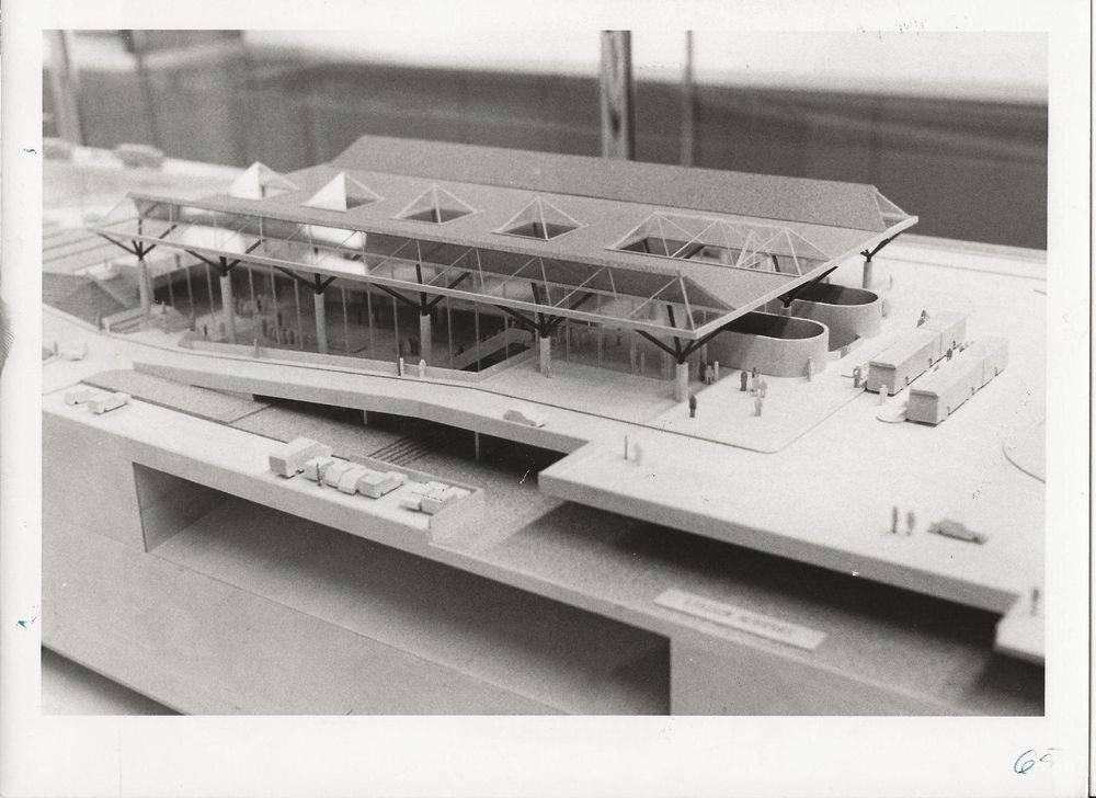 Genève-Cointrin, Maquete de la gare,1985, Originalfoto (Gebraucht) in ...