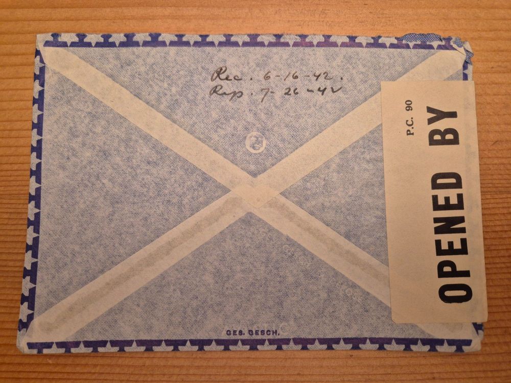 CH-USA Zensurbrief aus 1942 Zustand gemäss Bilder (Gebraucht) in ...