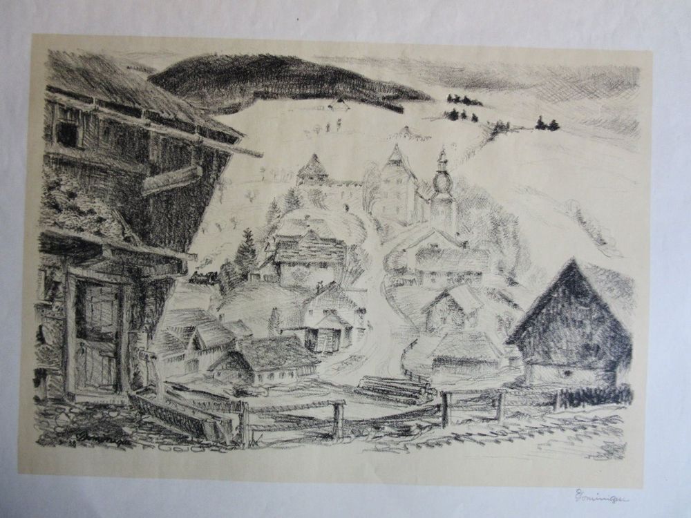 EMANUEL ROMENIQUE LITHOGRAPHIE SIGNIERT (Gebraucht) in Gersau für CHF 48 – mit Lieferung auf ...