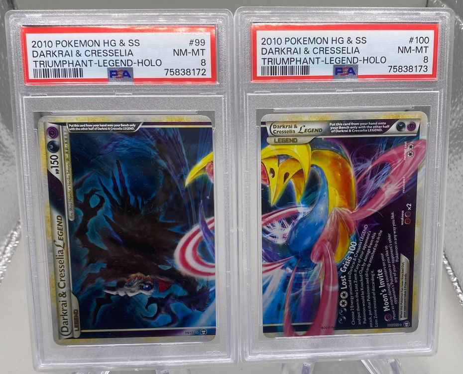 Pokemon Darkrai & Creselia Legend Triumphant PSA 8 (Neu und originalverpackt) in Wettingen für ...
