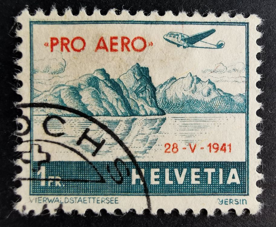 TR67 Timbre Suisse Pro Aero 1941 Oblitere (Gebraucht) in Cousset für CHF 0.75 – mit Lieferung ...