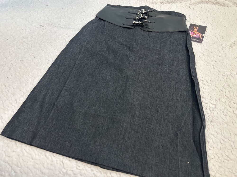 Midirock Rock A Schnitt Figurbetont Jeansrock Gr 40 Neu (Neu und ...