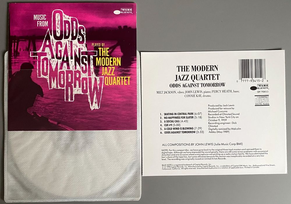 Modern Jazz Quartet - Odds Against Tomorrow (CD) (Gebraucht) in Reinach ...