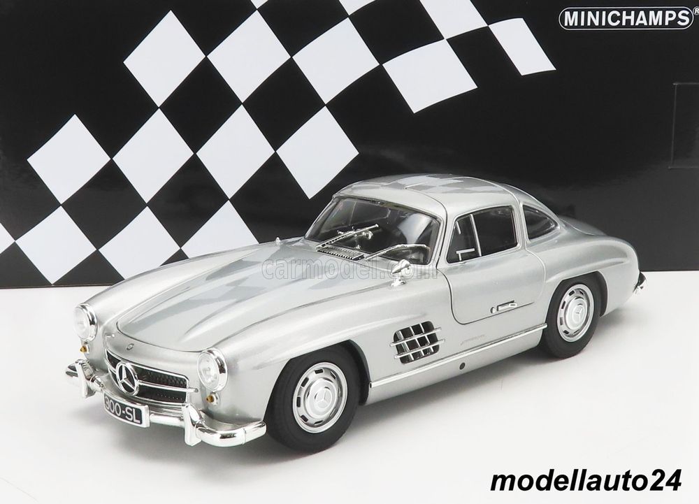 Mercedes-Benz 300 SL (W198) silber 1955 / Minichamps 1:18 (Neu und ...