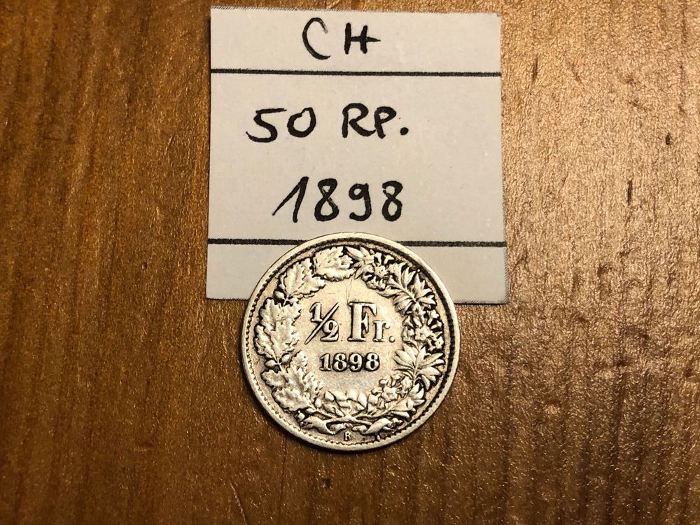 Schweiz - 50 Rappen 1898 | Kaufen auf Ricardo