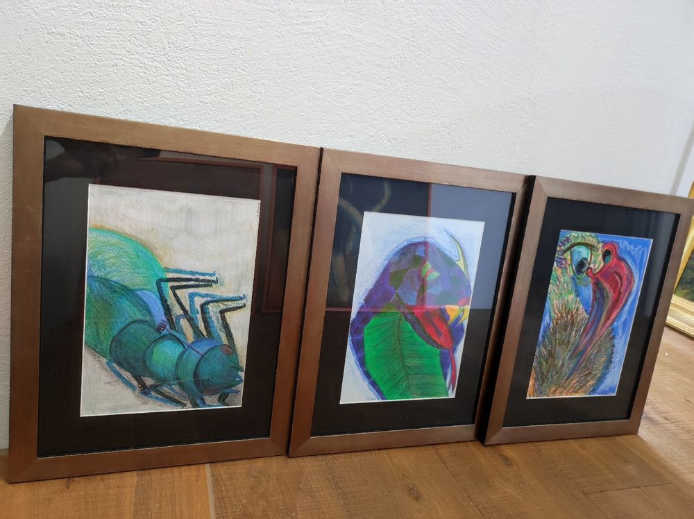 3er Set Original Sandra Walser Zeichungen 2021 (Gebraucht) in Stäfa für ...