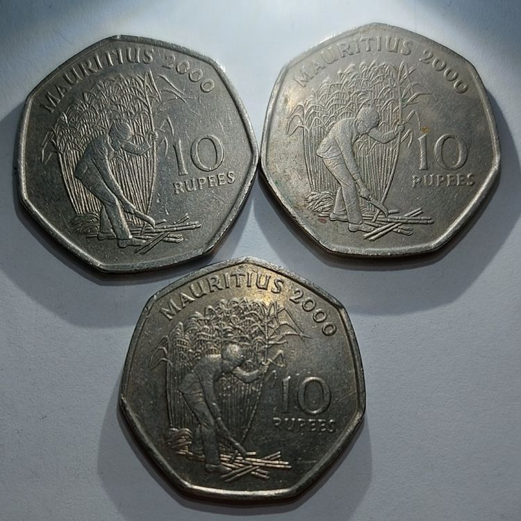 3er Set Münzen 20 Rupees Mauritius 2000 (Gebraucht) in Möriken AG für ...