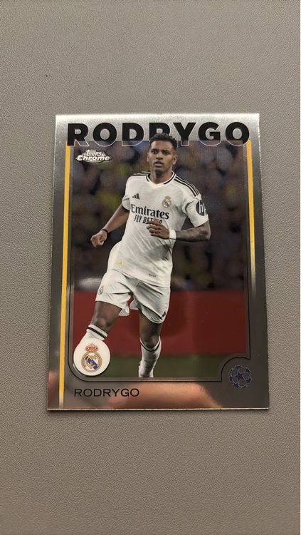 Topps Chrome Rodrygo Real Madrid Karte - Top Zustand! (Neu (gemäss ...