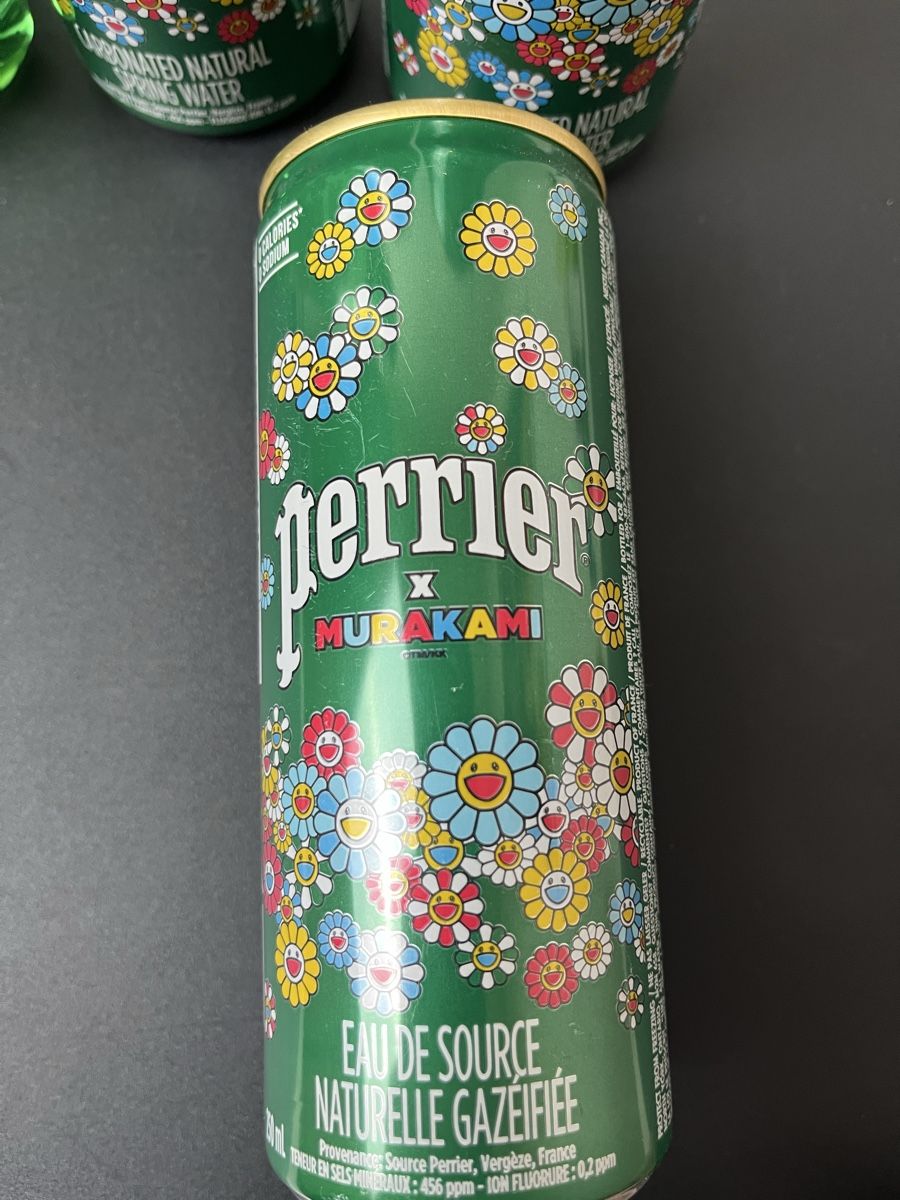 Perrier x Murakami édition limitée, bouteille et canettes (Neu und ...