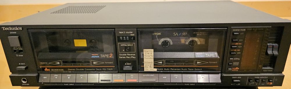 Technics RS-T80R High End Stereo Double Cassette Deck (Gebraucht) in ...