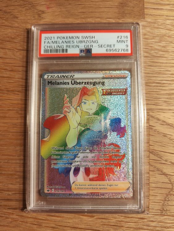 Pokemon Melanies Überzeugung Rainbow PSA 9 | Kaufen auf Ricardo