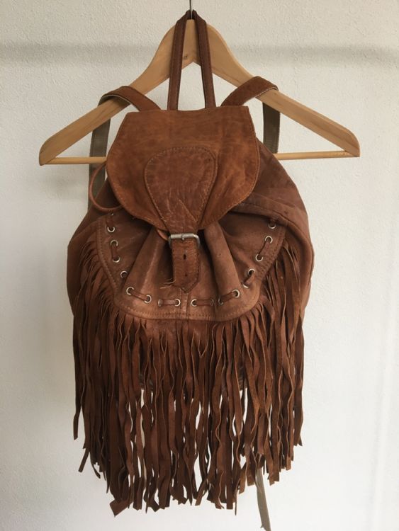 Rucksack Leder Fransen Boho Vintage Hippie (Gebraucht) in Dübendorf für ...