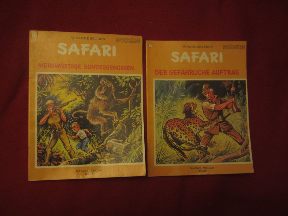 2 X COMIC VON W. VANDERSTEEN: SAFARI BAND 1+3(RADLER VELAG) | Kaufen ...