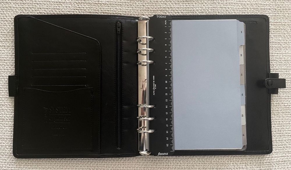 Filofax System Organiser Director A5 cuir noir (Gebraucht) in Echichens ...