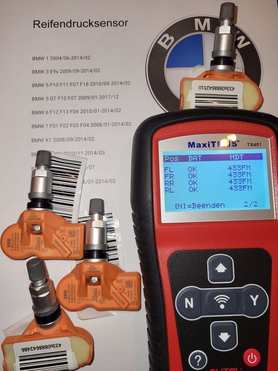 BMW Reifendrucksensor 5er F10 F11 F07 / 6er F12 F13 F06 | Kaufen auf ...
