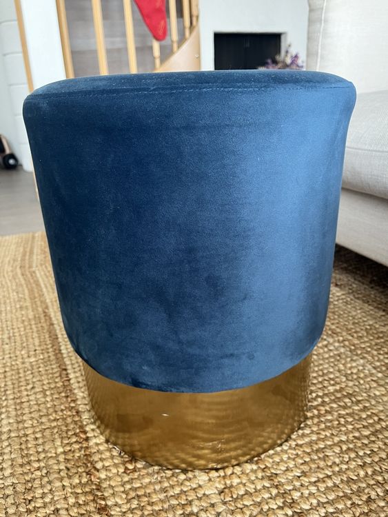 Hocker Cherry Blue Brass (Blauer Hocker) (Gebraucht) in Altendorf für ...