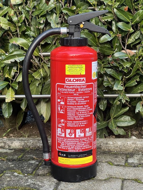 Feuerlöscher Gloria 6Kg ABCE Pulver (Gebraucht) in Hallwil für CHF 36 – mit Lieferung auf ...