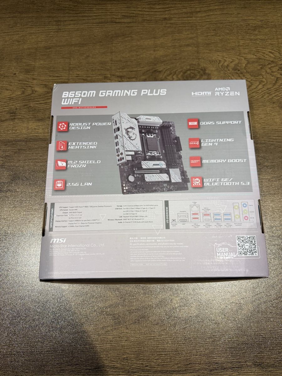 Carte mère MSI B650M GAMING PLUS WIFI - NEUF! 51 Caractères (Neuf avec ...