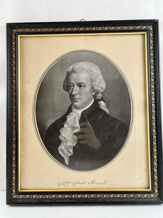 Mozart Bild mit Antike Rahmen | Kaufen auf Ricardo