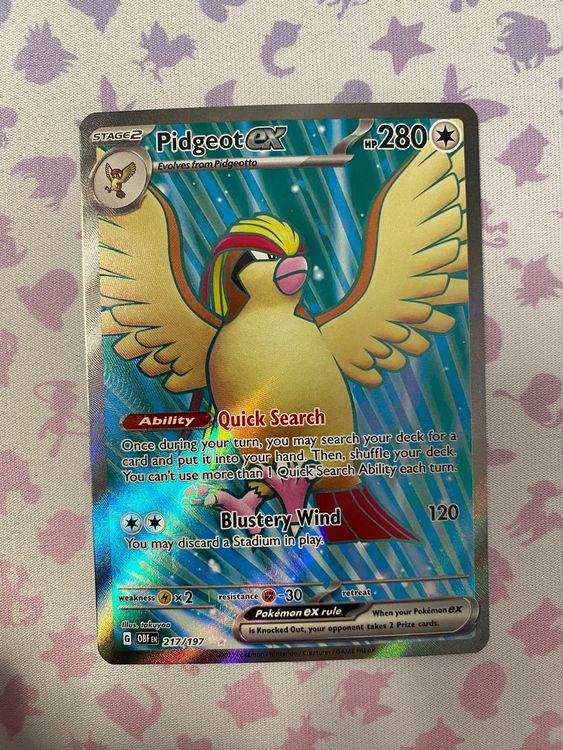 Pokemon - 217 - Pidgeot GX - Obsidian Flames - OBF - 2023 (Gebraucht ...