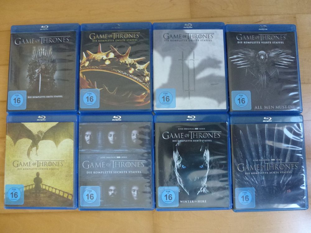 Game Of Thrones 1-8 Komplette Serie!!! (Blu-Ray) | Kaufen auf Ricardo