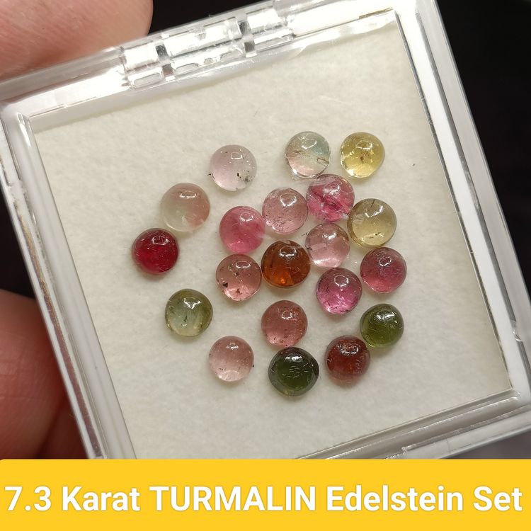 7.3 Karat TURMALIN Edelstein Set, 20 Srück mit Box (Gebraucht) in Zell ...