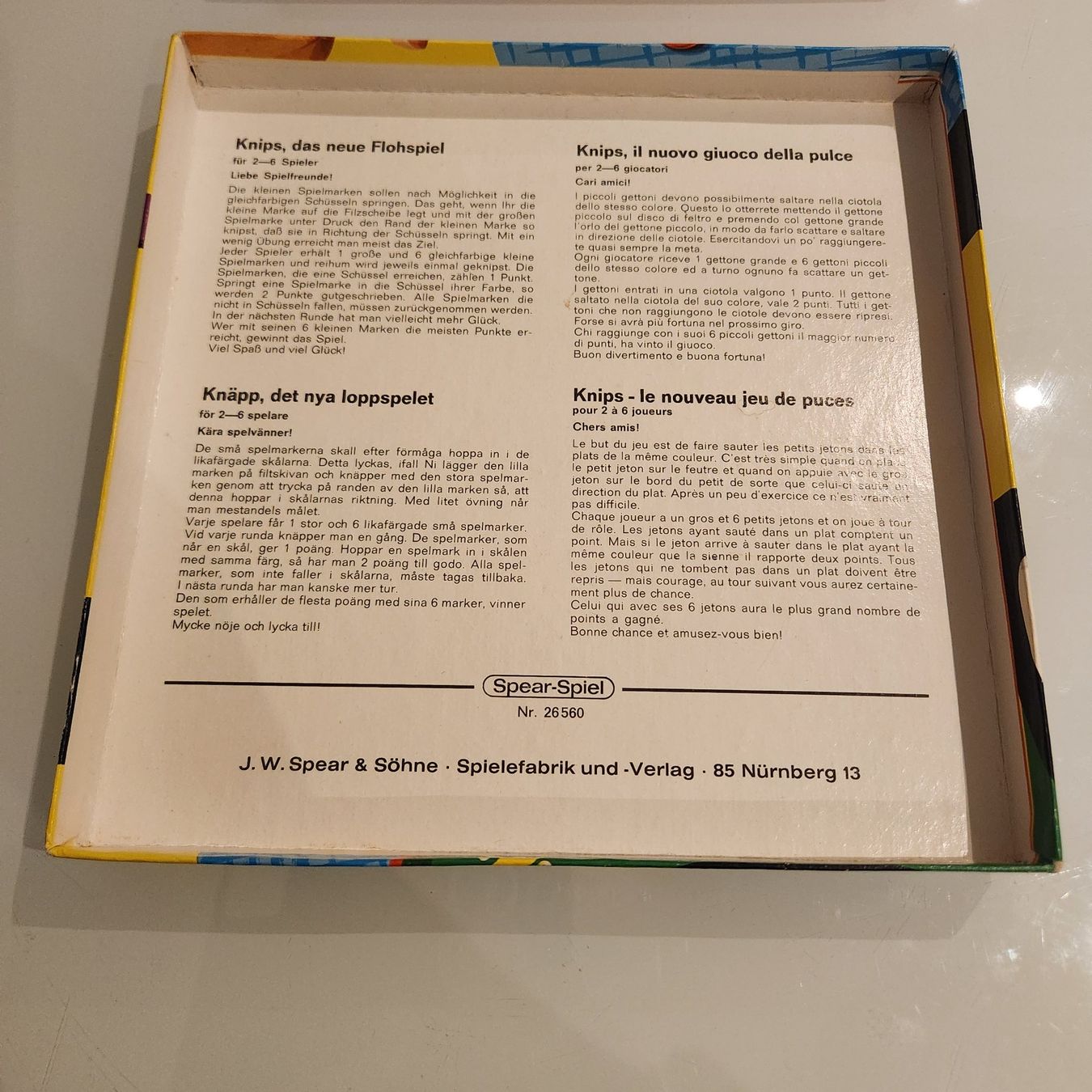 KNIPS – Spear-Spiel Nr. 26560 | Vintage | Sammlerzustand (Gebraucht) in ...