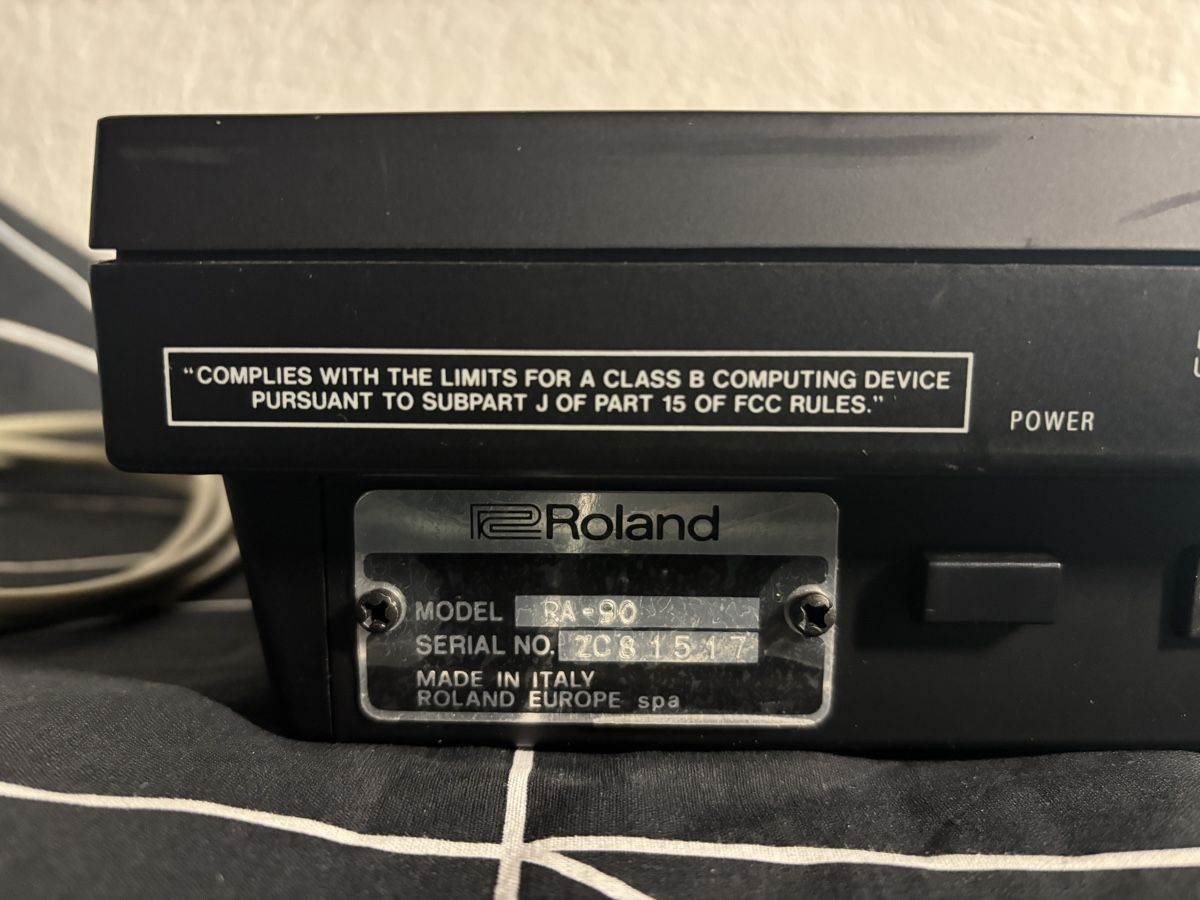 Roland RA-90 Realtime Arranger Top Zustand mit PSU (Gebraucht) in ...