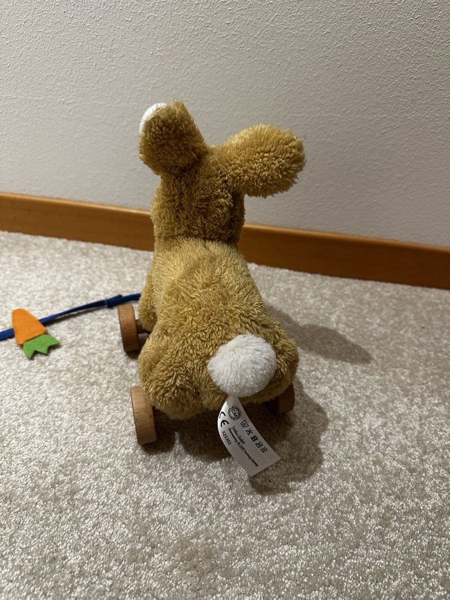 TCM Tchibo Holz-Zieh-Hase mit Karotte für Ostern Top Zustand (Gebraucht ...