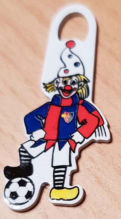 FCB, FC Basel Reissverschlussanhänger von 1994, Joggeli (Neu (gemäss ...