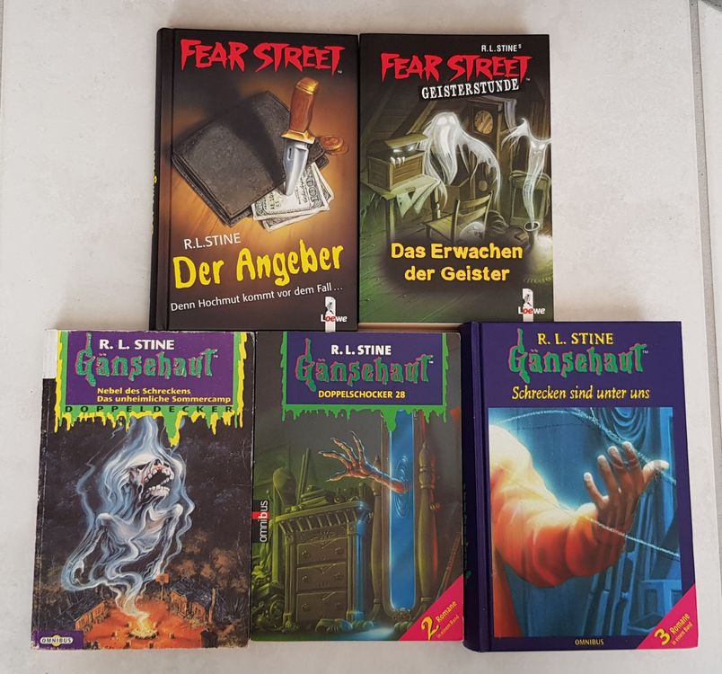 Gänsehaut und Fear Street, 5 Bücher von R.L. Stine (Gebraucht) in ...