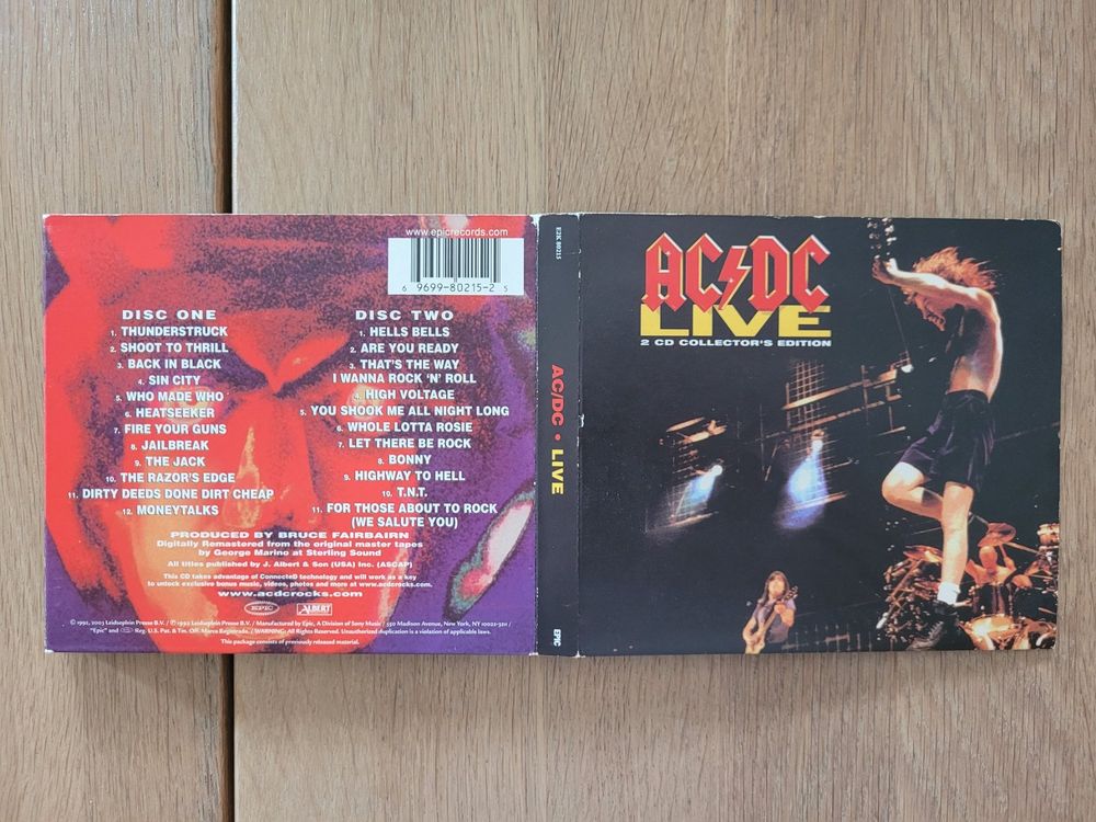 DCD AC/DC - Live - 2CD Edition Remastered 2003, 1992 (Gebraucht) in ...