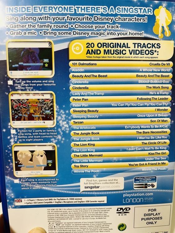 SingStar PS2 singalong with Disney (Gebraucht) in Dättwil AG für CHF 10 ...