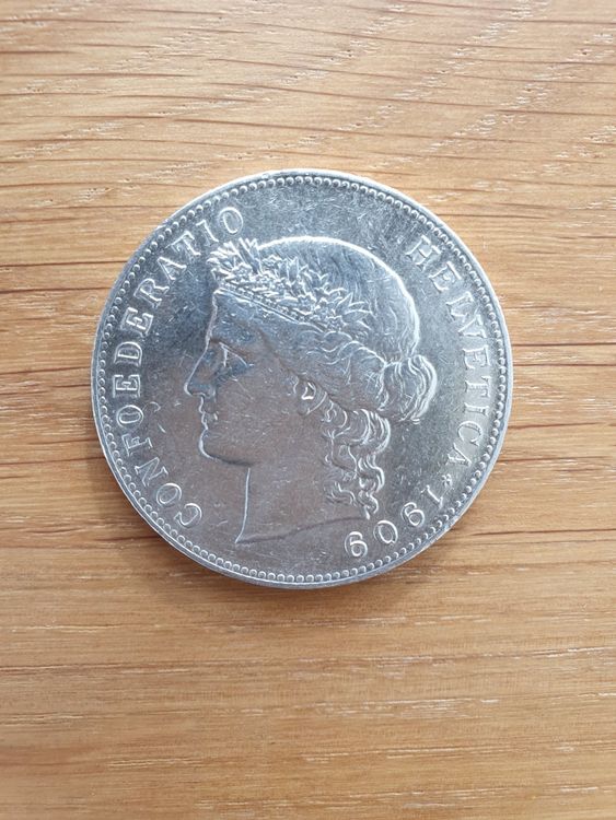 5 FRANKEN 1909 +TTB ( VZ ) (Gebraucht) in luzern für CHF 250 – mit Lieferung auf Ricardo kaufen