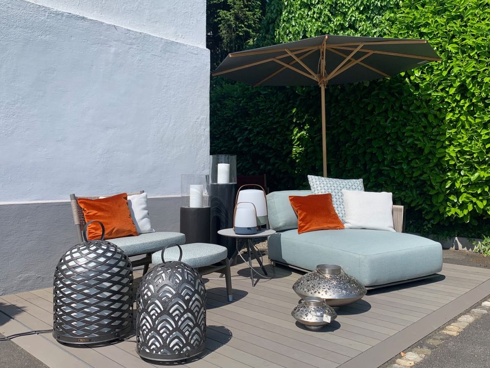 Flexform Outdoor VULCANO daybed / ORTIGIA Sessel mit Hocker | Kaufen auf Ricardo