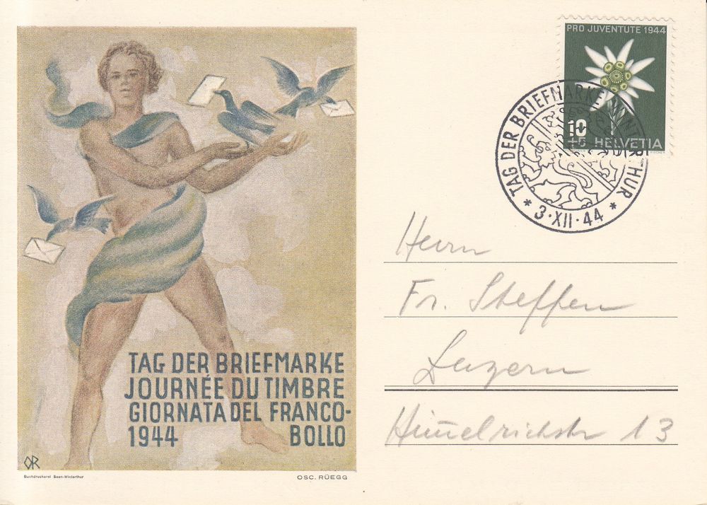 TdB 1944 Winterthur, Karte mit SST S. 248 (Gebraucht) in Bürglen TG für CHF 3.5 – mit Lieferung ...